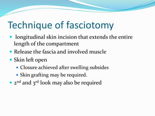 acute Compartment syndrome.pptx | First Aid | Injuries
