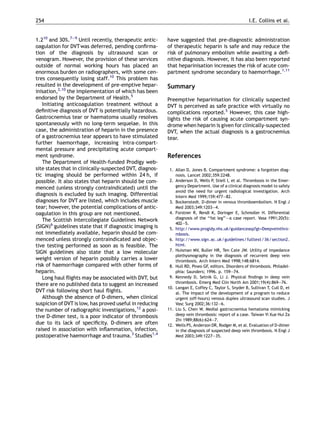 Acute compartment syndrome following dvt | PDF
