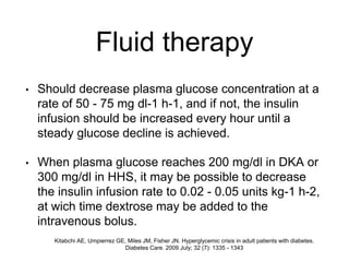 Acute complications of diabetes mellitus | PPTX