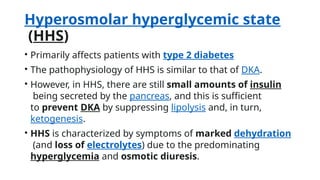 Acute Complication of diabetes mellitus is presentation for third year ...