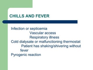 Acute complications of haemodialysis | PPT