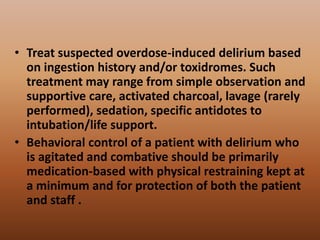 Acute confusional state | PPTX