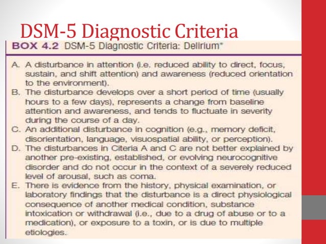 Acute confusional state | PPTX | Brain and Nervous System Disorders ...