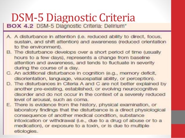 Acute confusional state