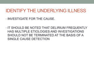 Acute confusional state (Delirium) | PPTX
