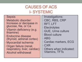 Acute confusional state (Delirium) | PPTX
