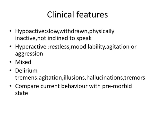 ACUTE CONFUSIONAL STATE by dr obiasulu ifunanya | PPTX | Brain and ...