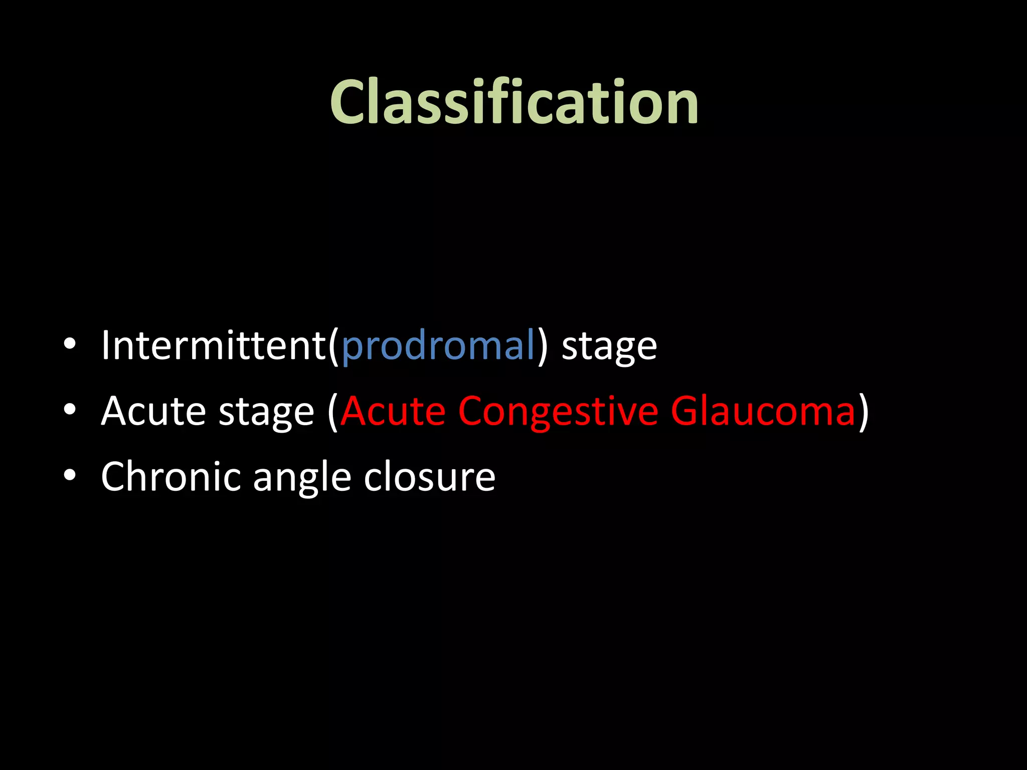primary closed angle glaucoma (Acute congestive glaucoma) | PPTX