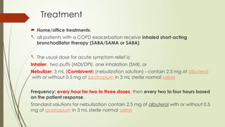 Acute COPD exacerbation management a discussion with case presnestation ...