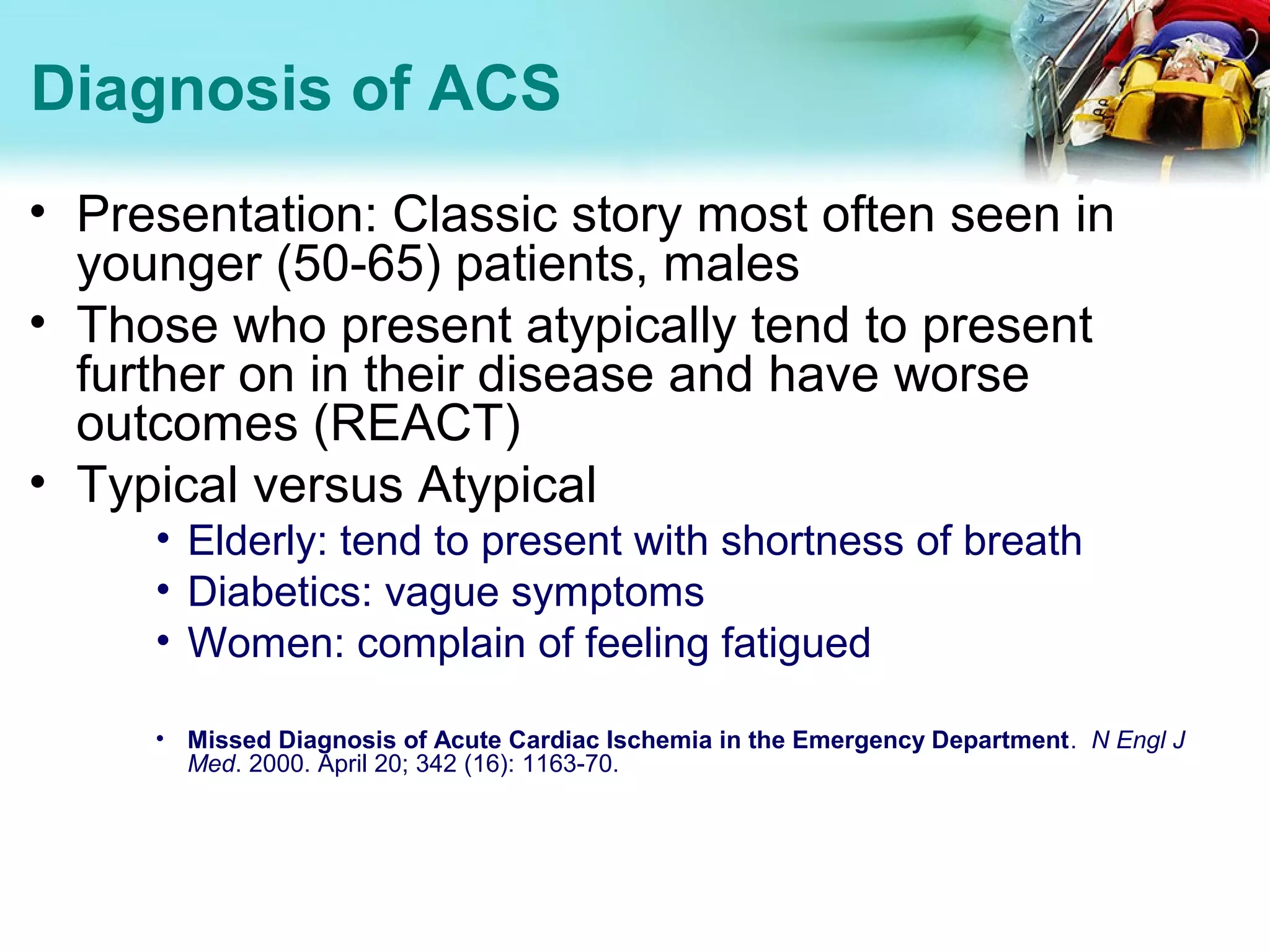 Acute coronary syndrome | PPT | Heart and Cardiovascular Diseases ...