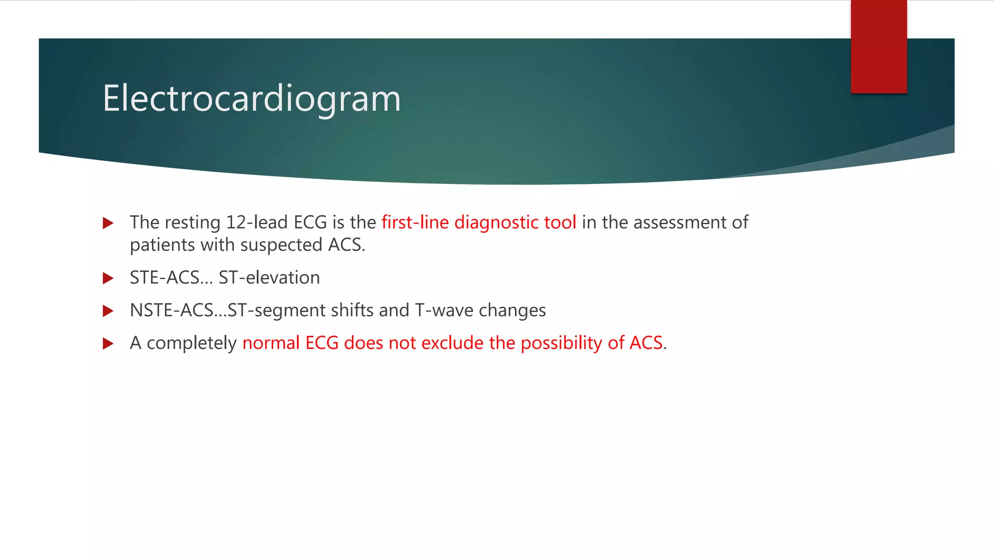Acute coronary syndrome | PPTX