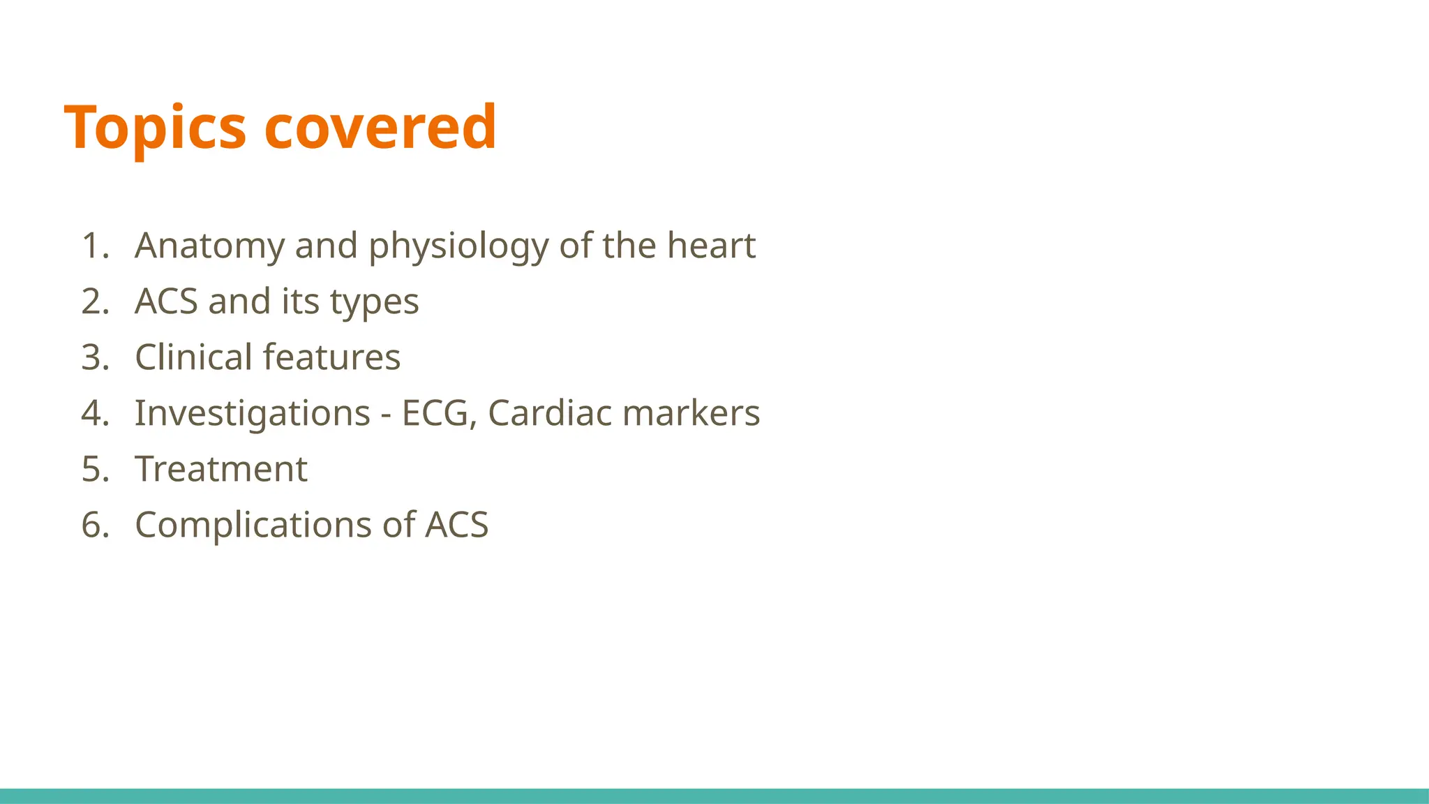 ACUTE CORONARY SYNDROME BY DR.NITHA , 2022 | PPTX
