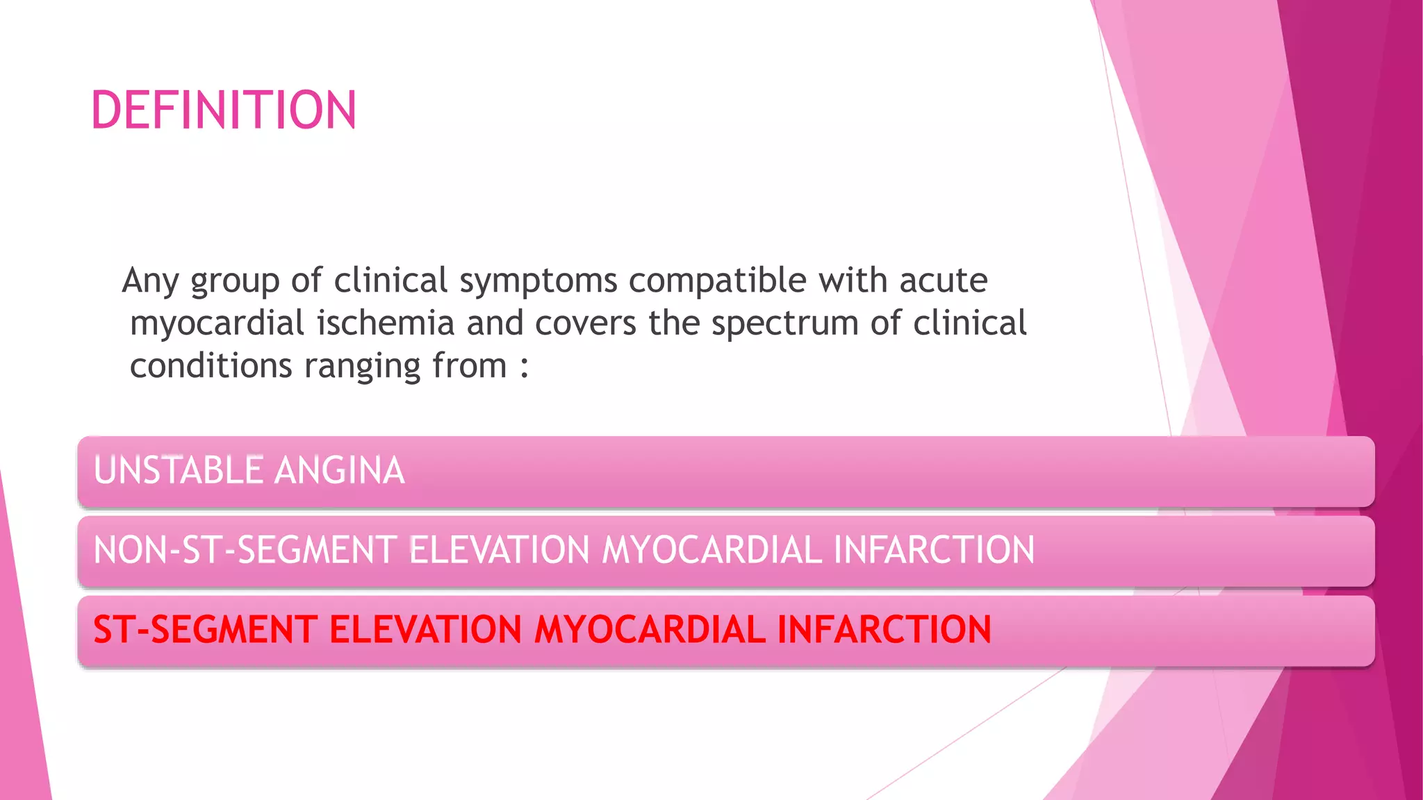 Acute coronary syndrome (acs) | PPTX | Heart and Cardiovascular ...