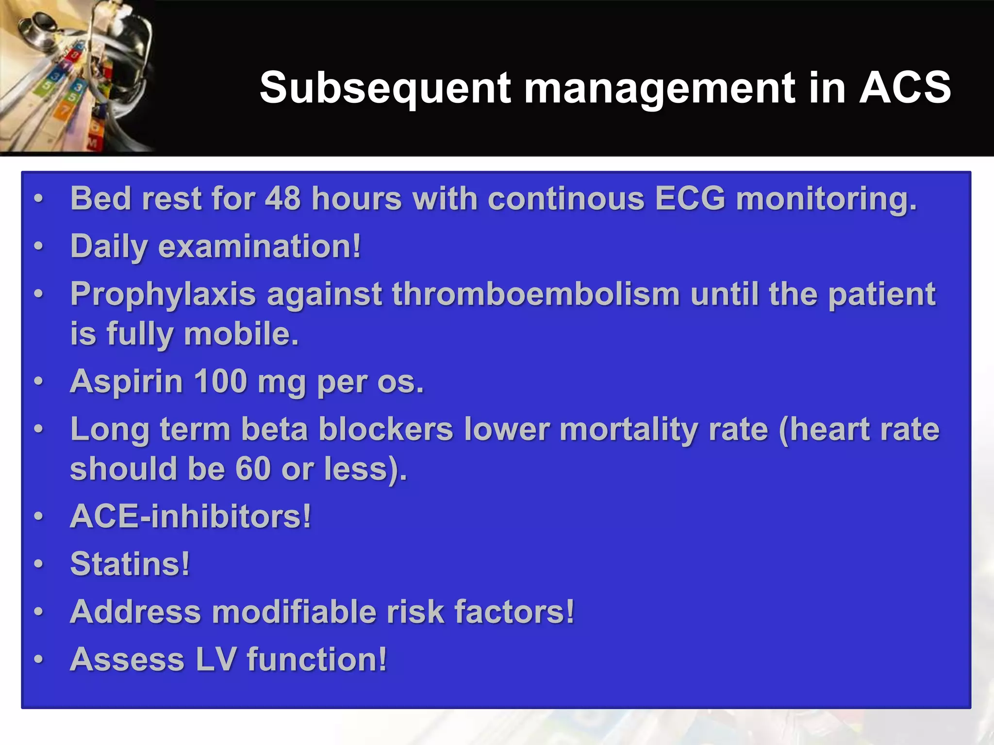 Acute coronary syndrome | PPSX