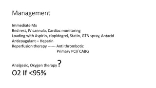 Acute coronary syndrome for undergraduates | PPT
