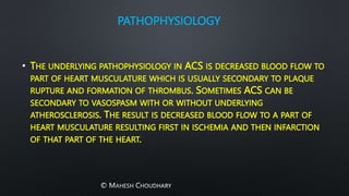 Acute Coronary Syndrome, Symptoms, Pathphysiology, Diagnosis, Treatment ...
