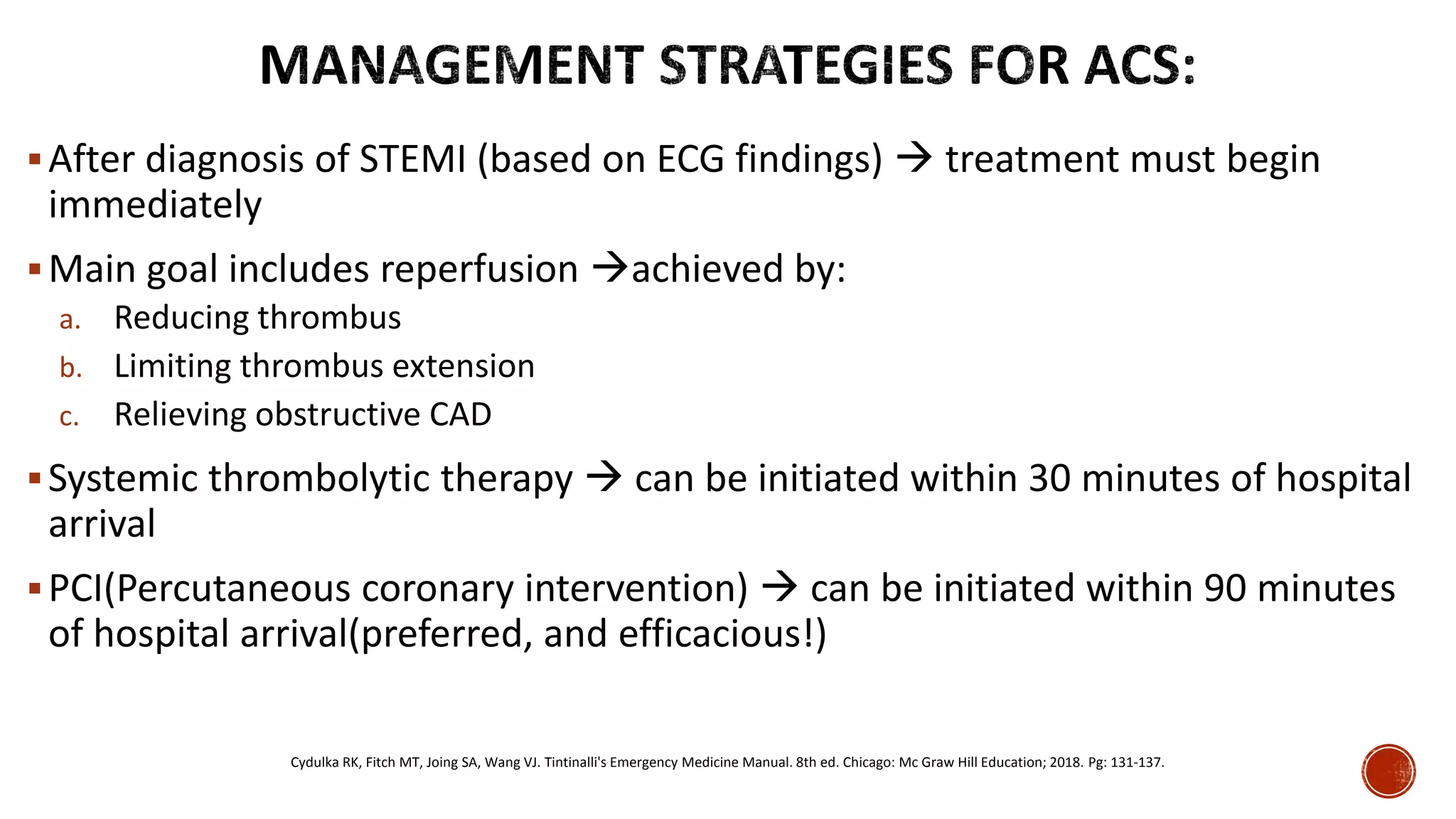 Acute coronary syndrome management by RxVichuZ! ;) | PPTX