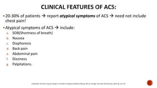 Acute coronary syndrome management by RxVichuZ! ;) | PPTX