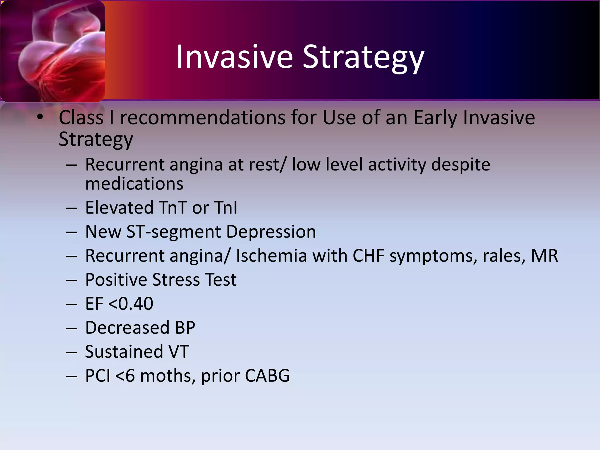Acute coronary syndrome NSTEMI | PPTX