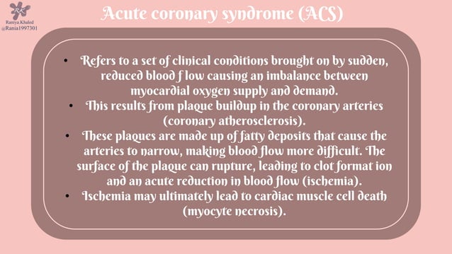 Acute coronary syndromes | PPT