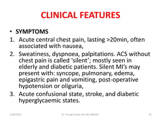 Acute Coronary Syndromes and Angina.. By Shapi. | PPT