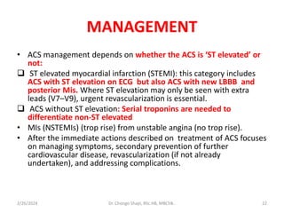 Acute Coronary Syndromes and Angina.. By Shapi. | PPT