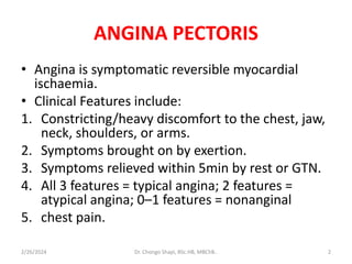 Acute Coronary Syndromes and Angina.. By Shapi. | PPT