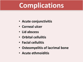 Acute Dacryocystitis quick Review | PPTX