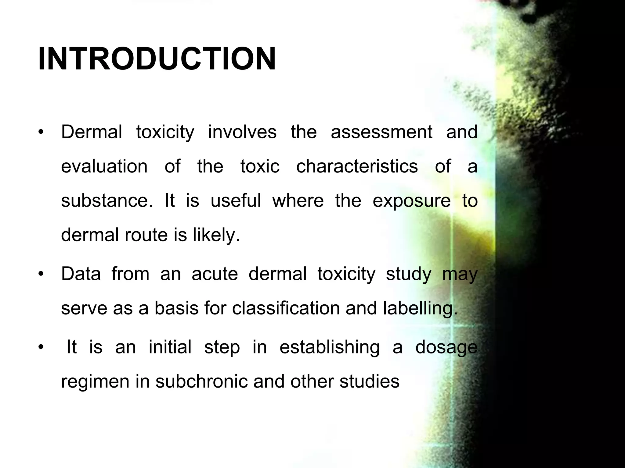 Acute dermal toxicity | PPTX