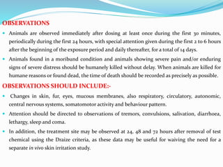 Acute dermal toxicity-402 | PPTX