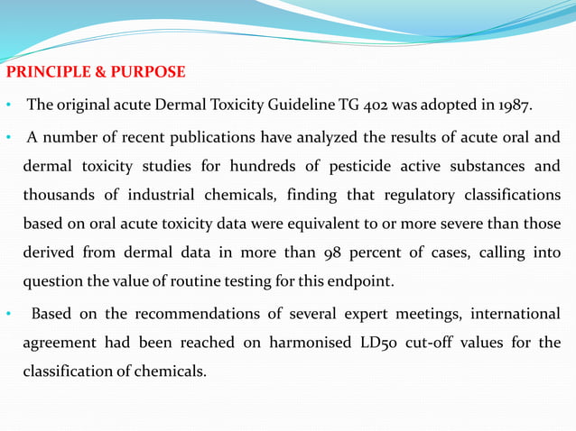 Acute dermal toxicity-402 | PPTX | Skin and Dermatology | Diseases and ...
