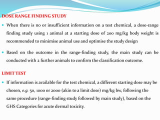 Acute dermal toxicity-402 | PPTX