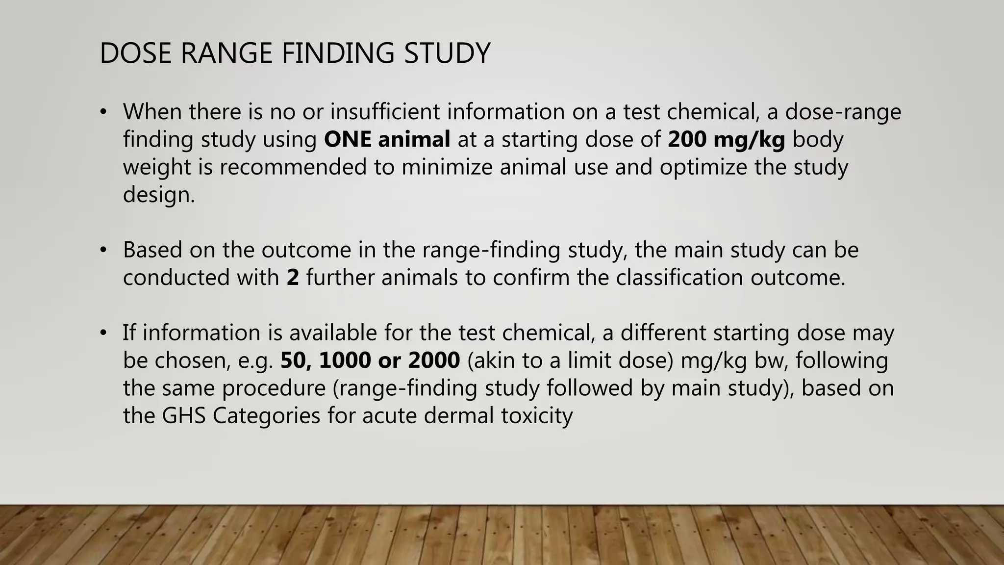 Acute dermal toxicity studies | PPTX