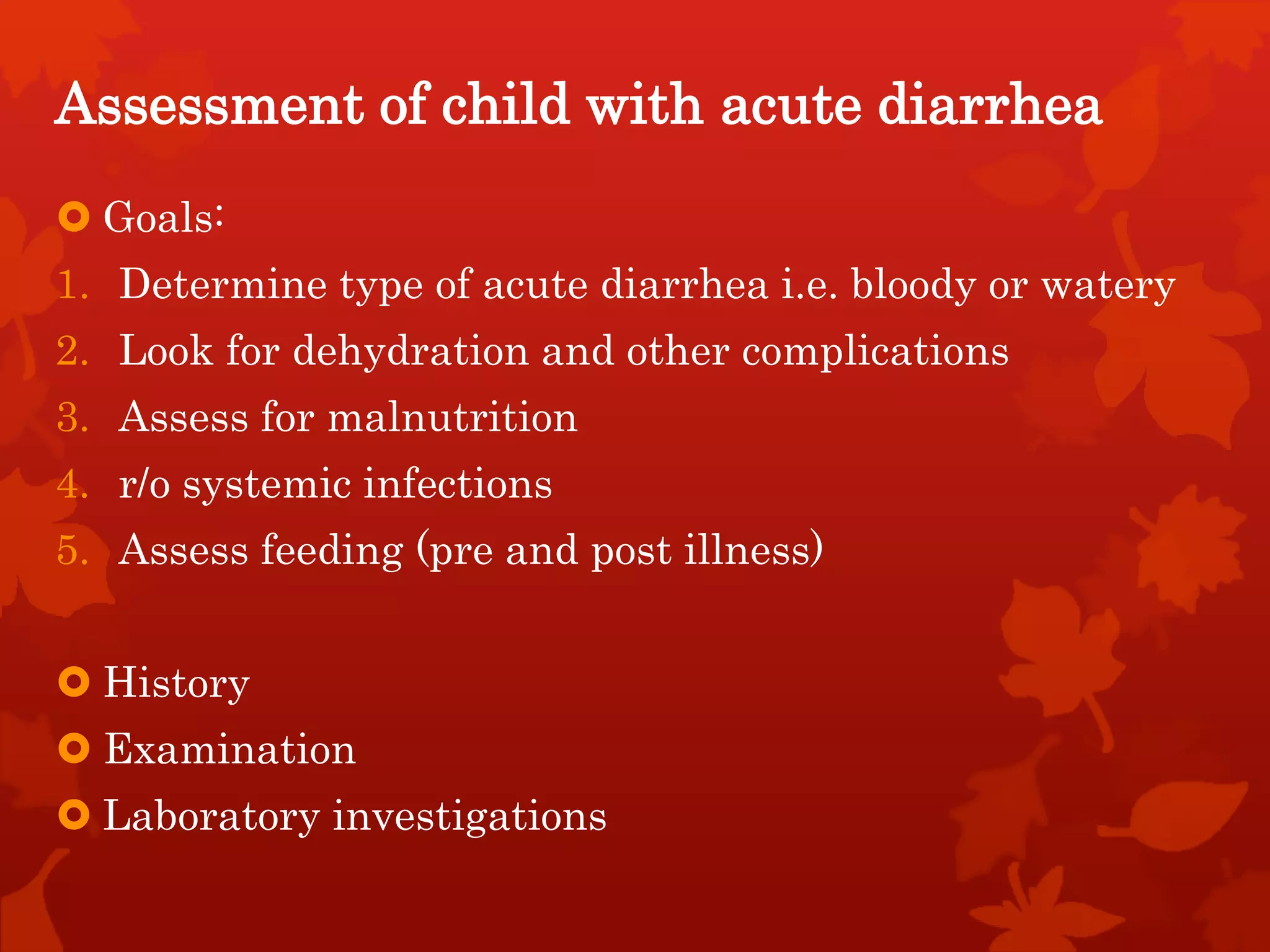 Acute diarrhea | PPTX
