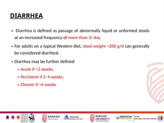 Acute Diarrhea - Definition, Etiology and Treatment | PPTX