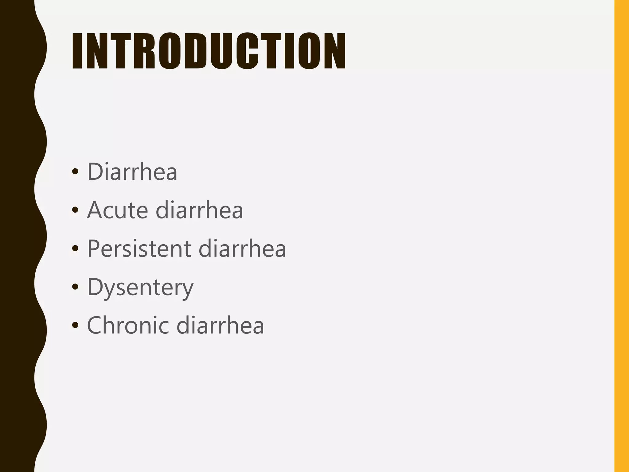 Acute diarrhea and fluid therapy | PPTX