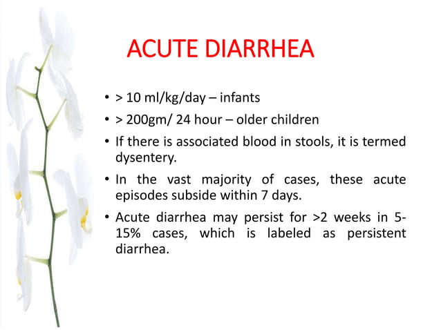 Acute diarrhea (imnci) | PPTX