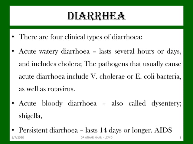 acute diarrheal disease and its prevention | PDF