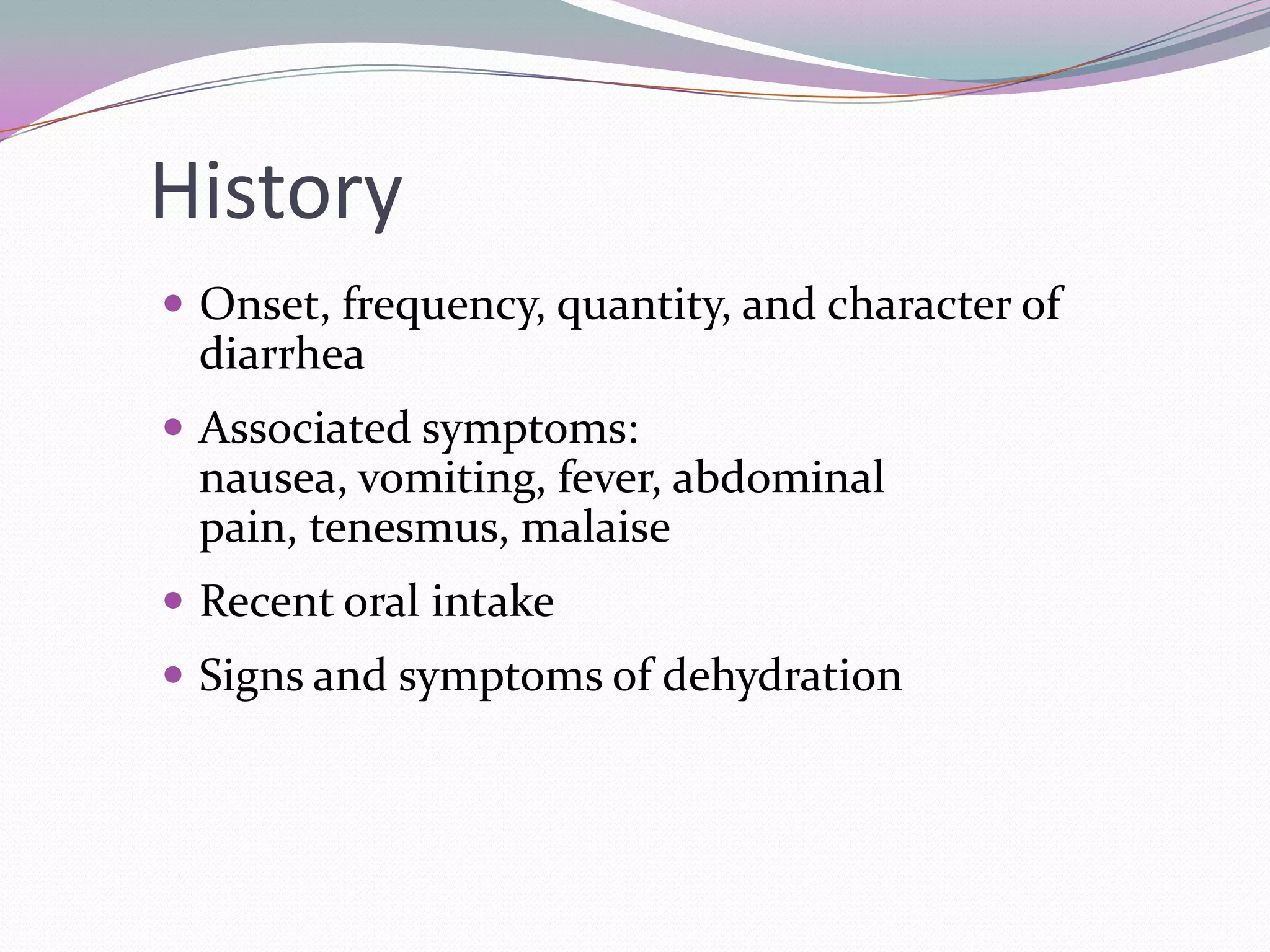 Acute diarrhoea | PPTX