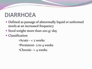 Acute diarrhoea | PPTX