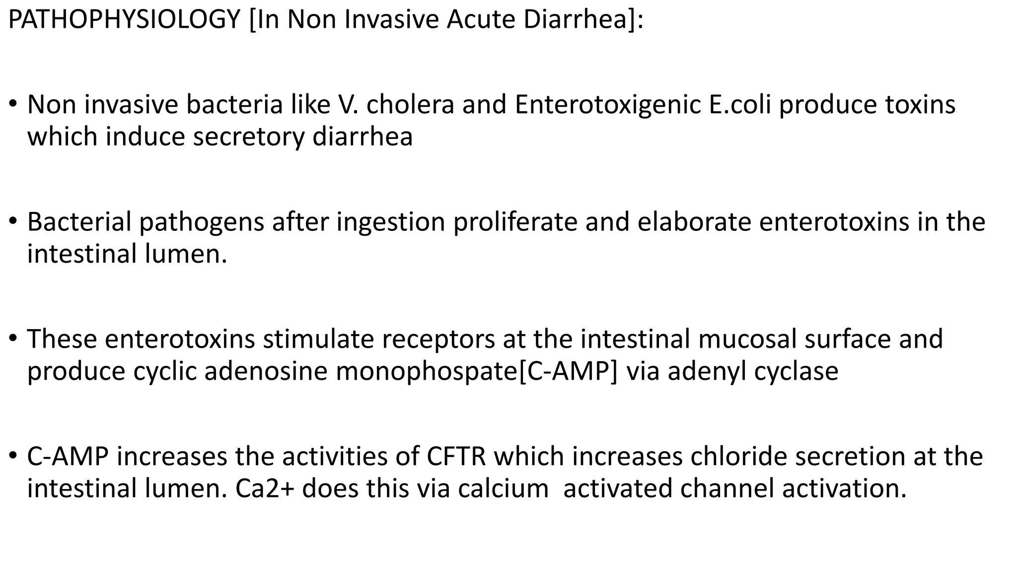 Acute management of acute watery diarrhea | PPTX