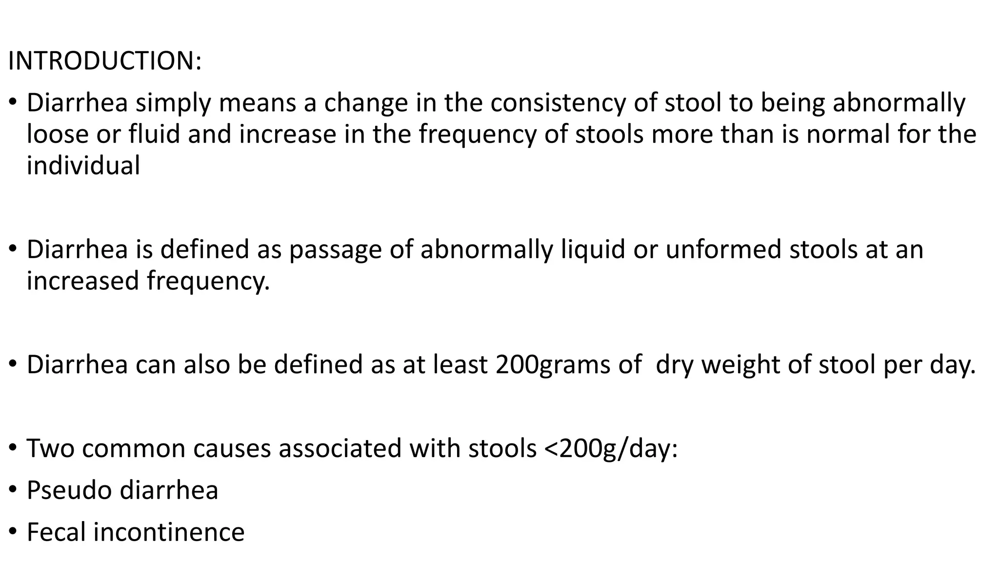 Acute management of acute watery diarrhea | PPTX