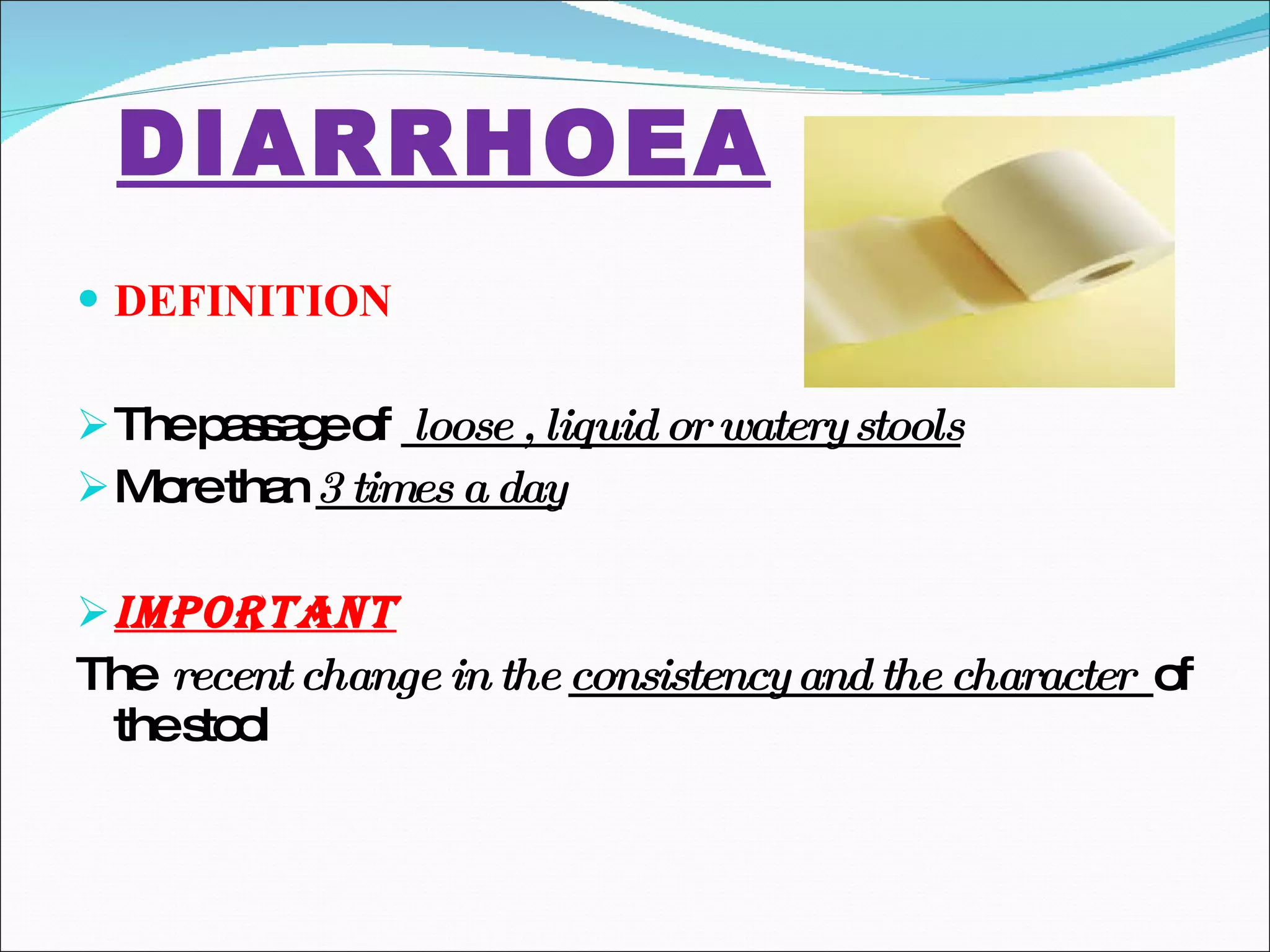 Acute Diarrhoeal Diseases | PPT