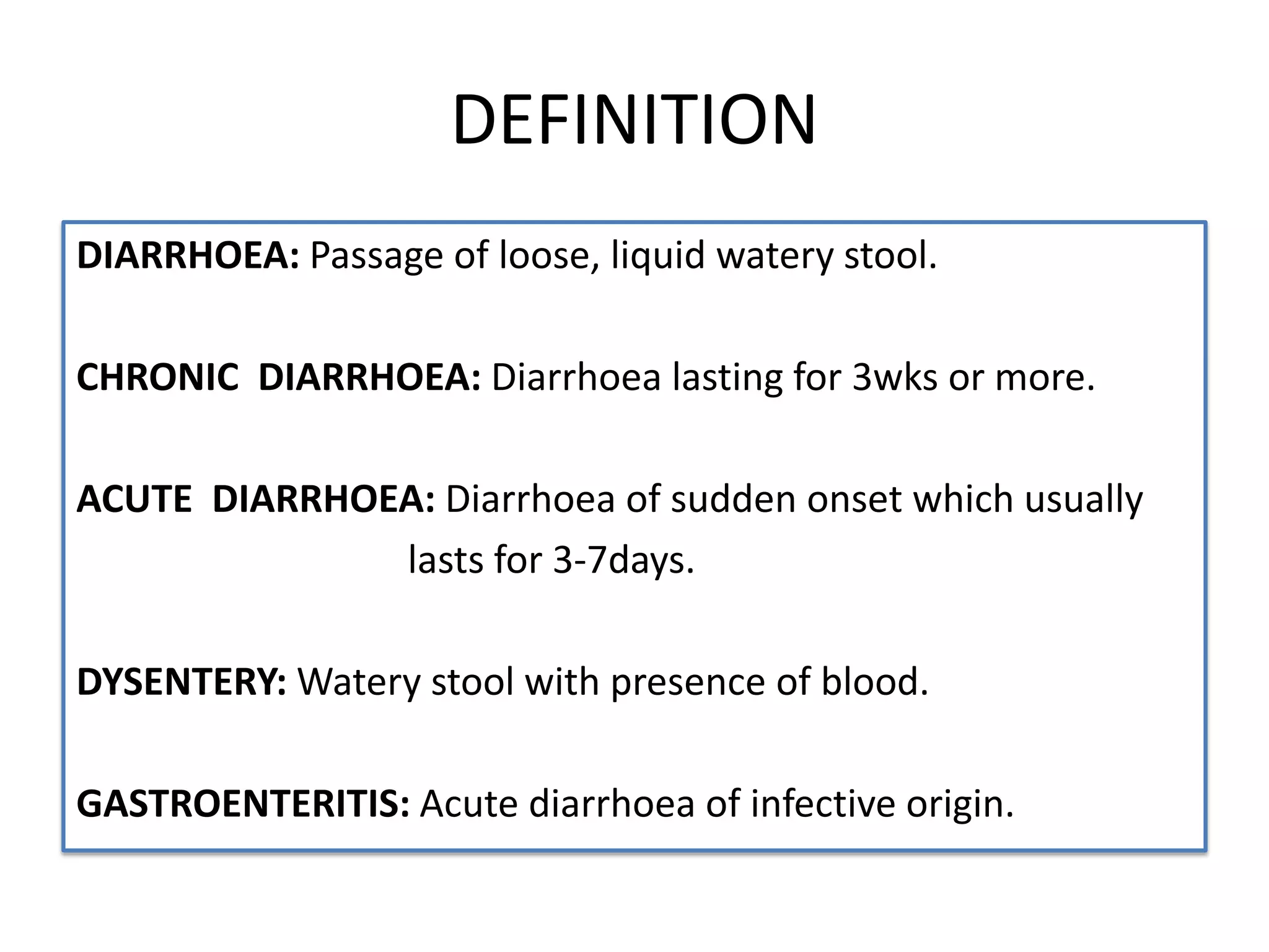 Acute diarrhoeal diseases for mail | PPT