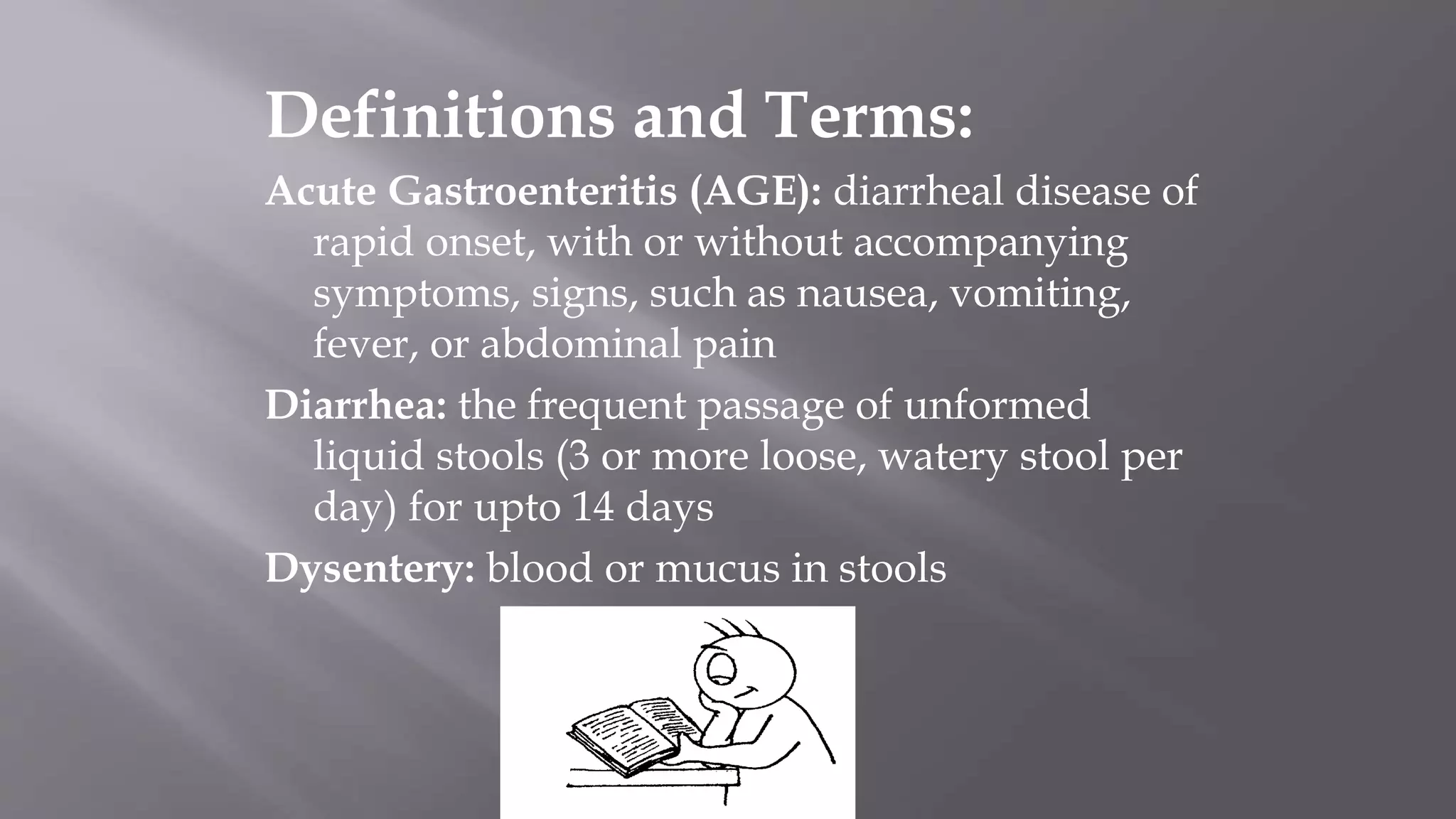 Acute diarrhoea Lecture | PPTX
