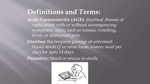 Acute diarrhoea Lecture | PPTX | Digestive Disorders | Diseases and ...