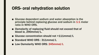 acute diarrhoea Pediatrics | PPTX