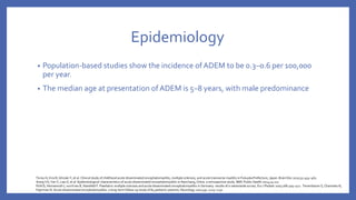 Acute Disseminated Encephalomyelitis | PPTX