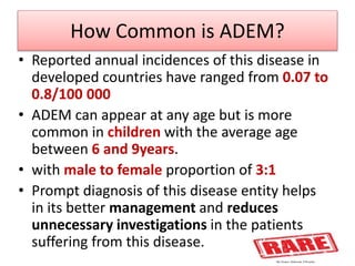 Acute disseminated encephalomyelitis (ADEM) .Case Report. | PPTX ...