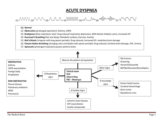 Acute dyspnea | PDF | Lung and Respiratory Health | Diseases and Conditions
